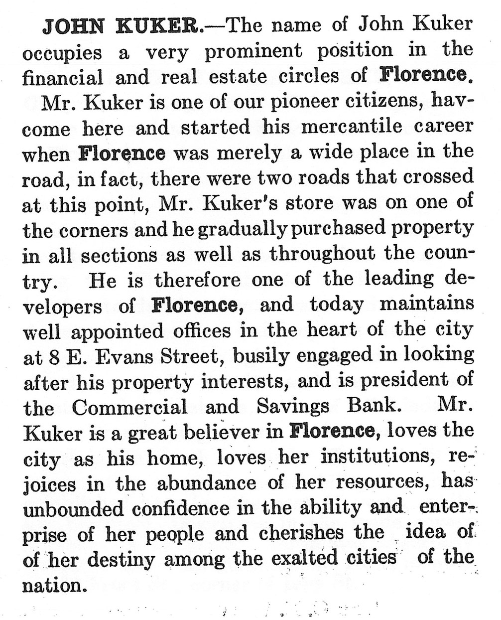 Lasting Presence Immigrant Business Map | Florence County Museum